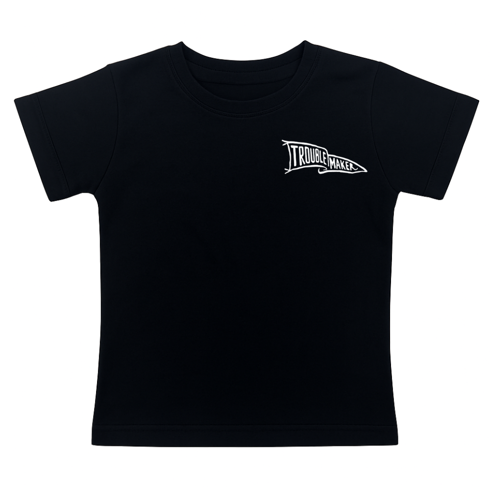 FINAL SALE - Kids Troublemaker Black T-Shirt | Knuckleheads Clothing