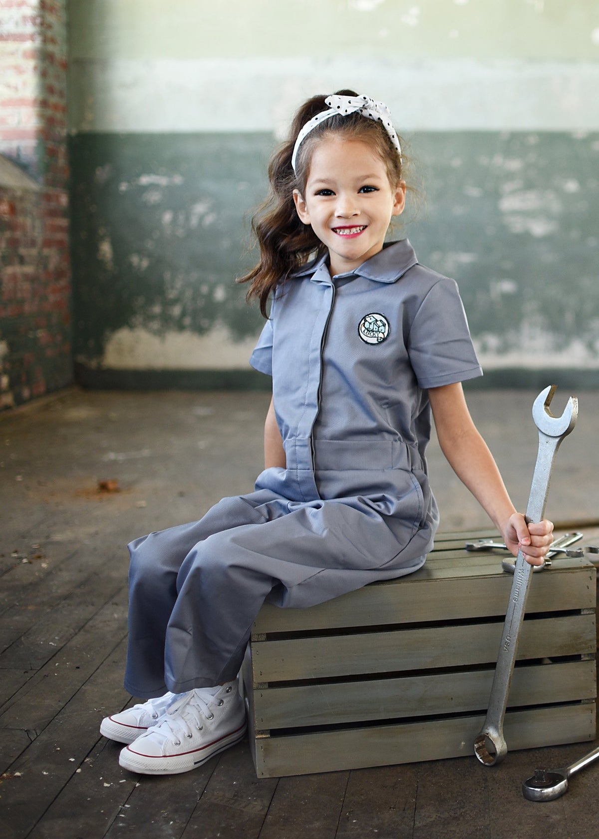 Knuckleheads Grey Mechanic Jumpsuit Baby Girl – Knuckleheads Clothing