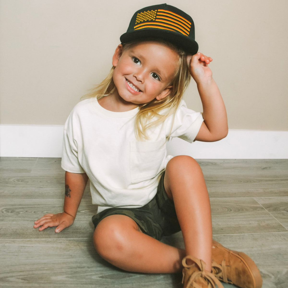 FINAL SALE - USA Gold Flag Trucker Hat – Knuckleheads Clothing